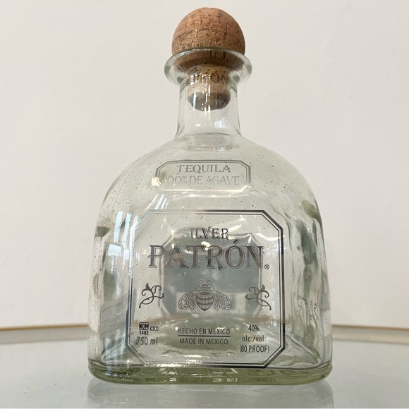 Dining | Patron Bottle W Cork Large Size 175 L Silverpatron Tequila ...